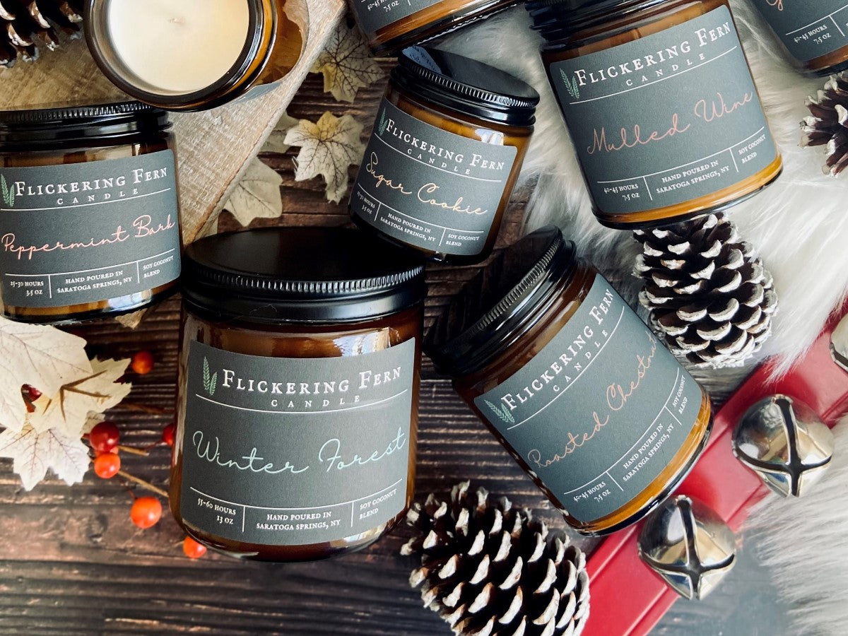 Best Winter & Holiday Candles – Flickering Fern Candle