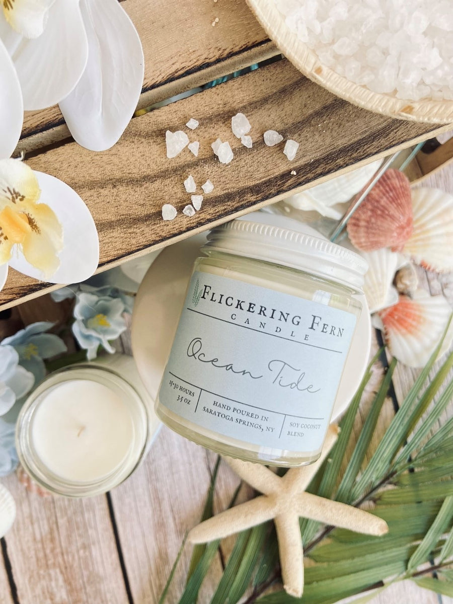 Ocean Tide Candle – Flickering Fern Candle
